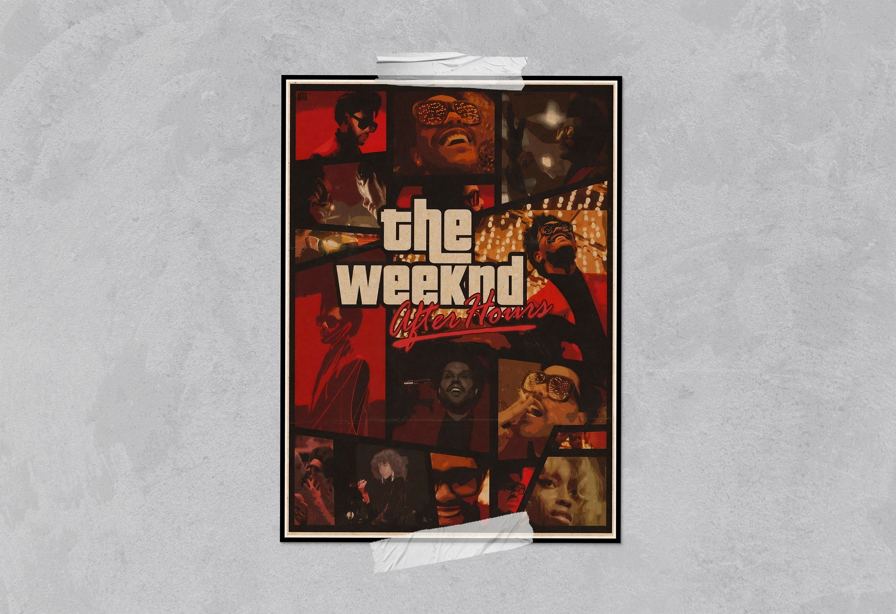 The Weeknd Poster | The Weeknd After Hours Poster | The Weeknd Album ...