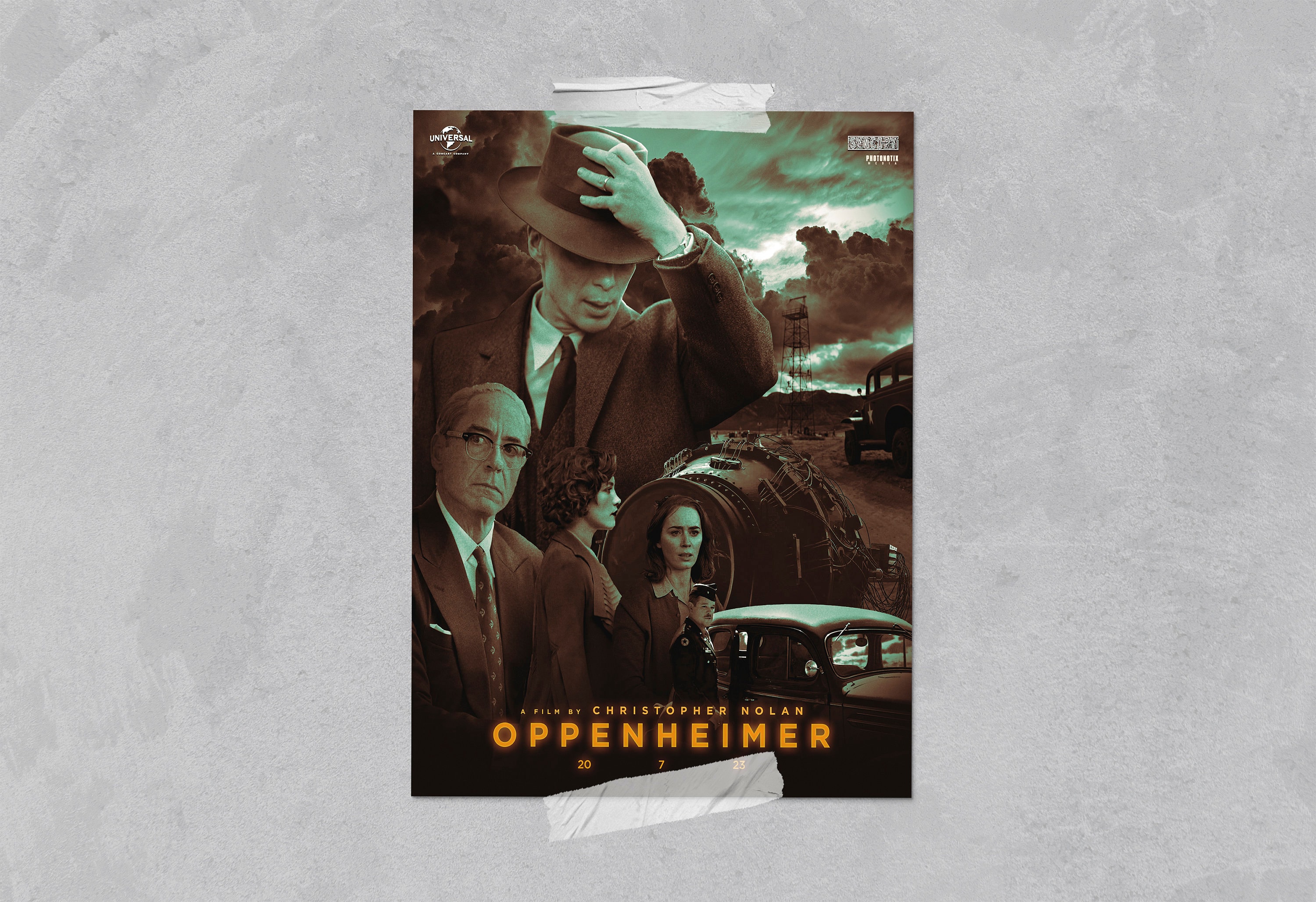 Oppenheimer Poster | Christopher Nolan Movie Poster