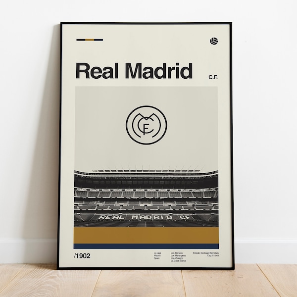 Real Madrid Poster - Etsy