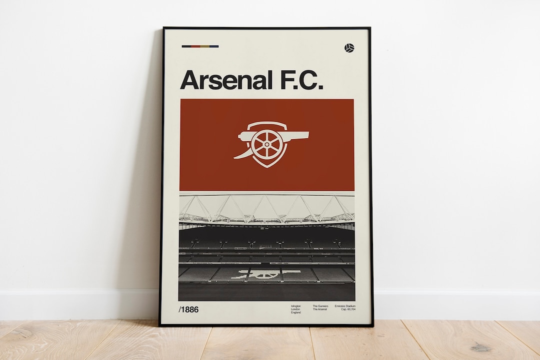 Arsenal Poster Emirates Stadium Poster Minimalist Football - Etsy UK