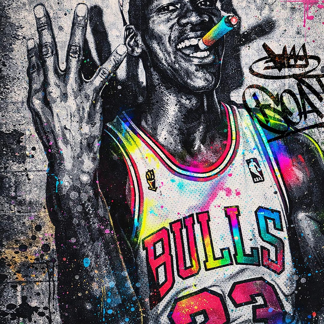 The Goat Collection: Street Neon Legends (messi, Bolt, Jordan, Djokovic ...