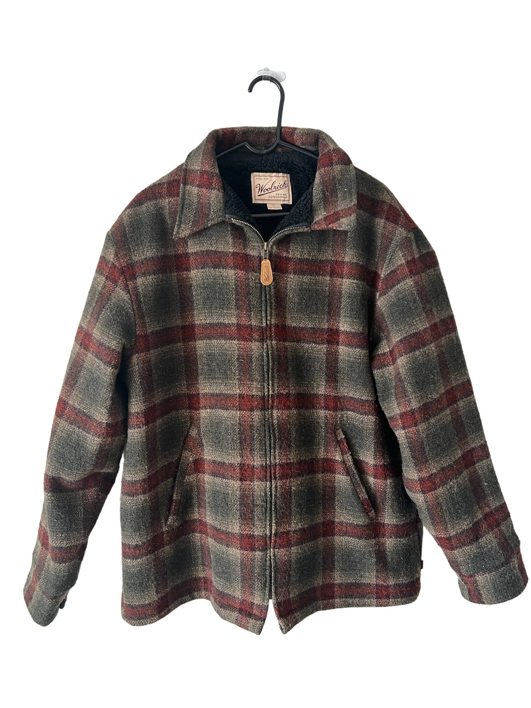 Vintage Woolrich Fleece Lined Flannel Outdoor Coat - Etsy