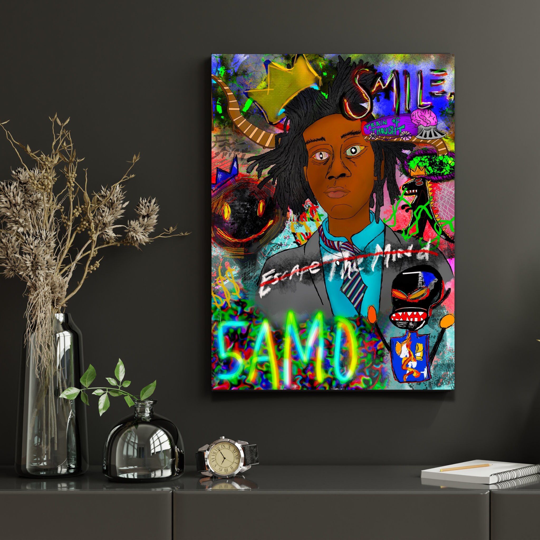 Jean Michel Basquiat Poster, Premium Matte Vertical Posters, Wall Decor ...