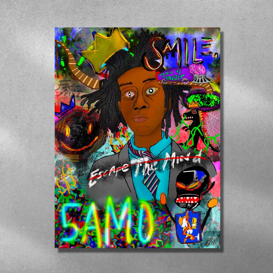 Jean Michel Basquiat Poster, Premium Matte Vertical Posters, Wall Decor ...