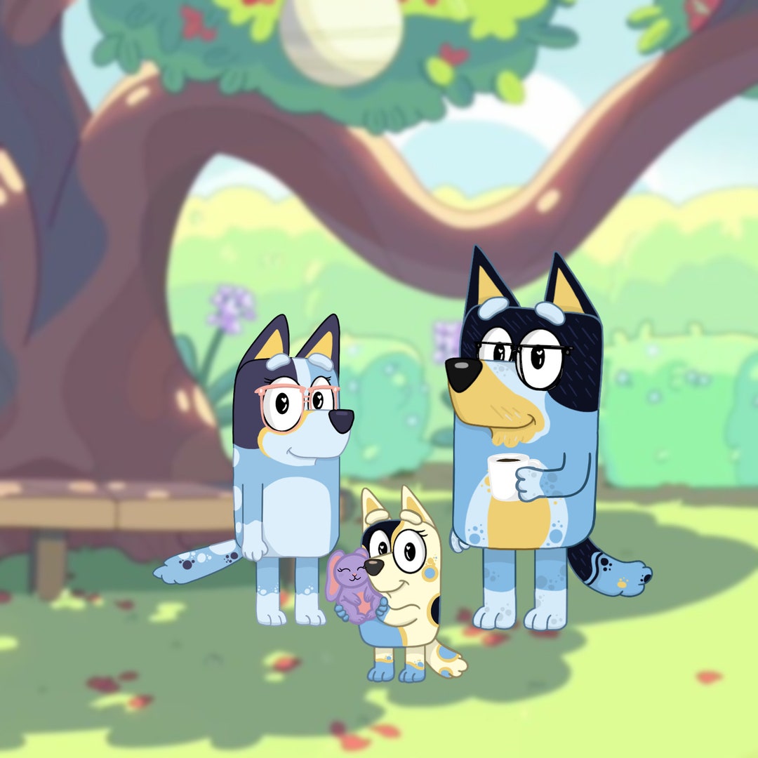 Blueyinspired 3 Day Turn Around Guaranteed Family or Friend Portraits ...