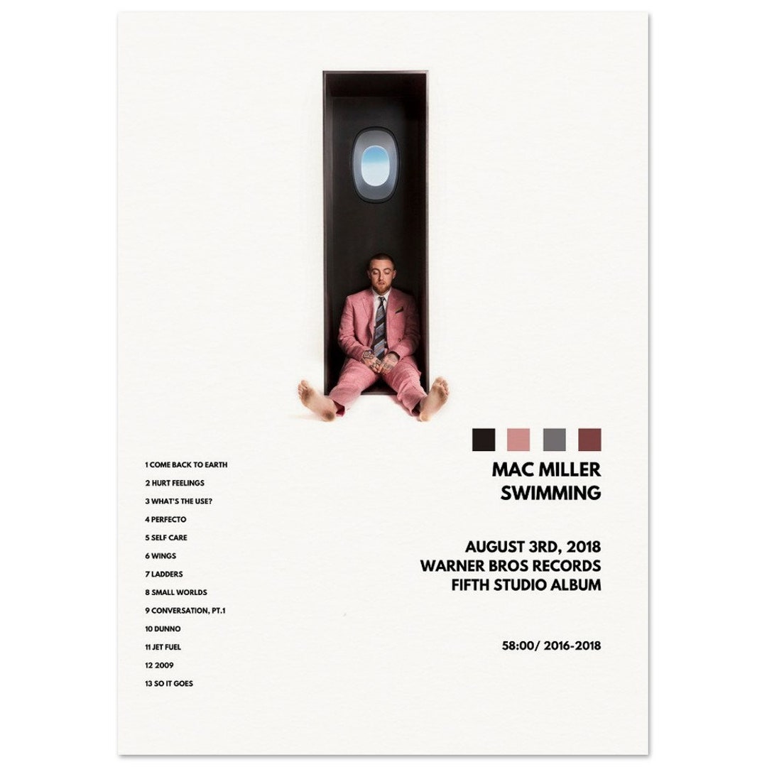 Mac Miller Swimming Poster Music Poster Album Poster Album - Etsy UK