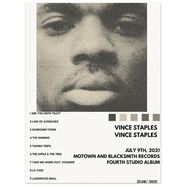 Vince Album Print - Etsy