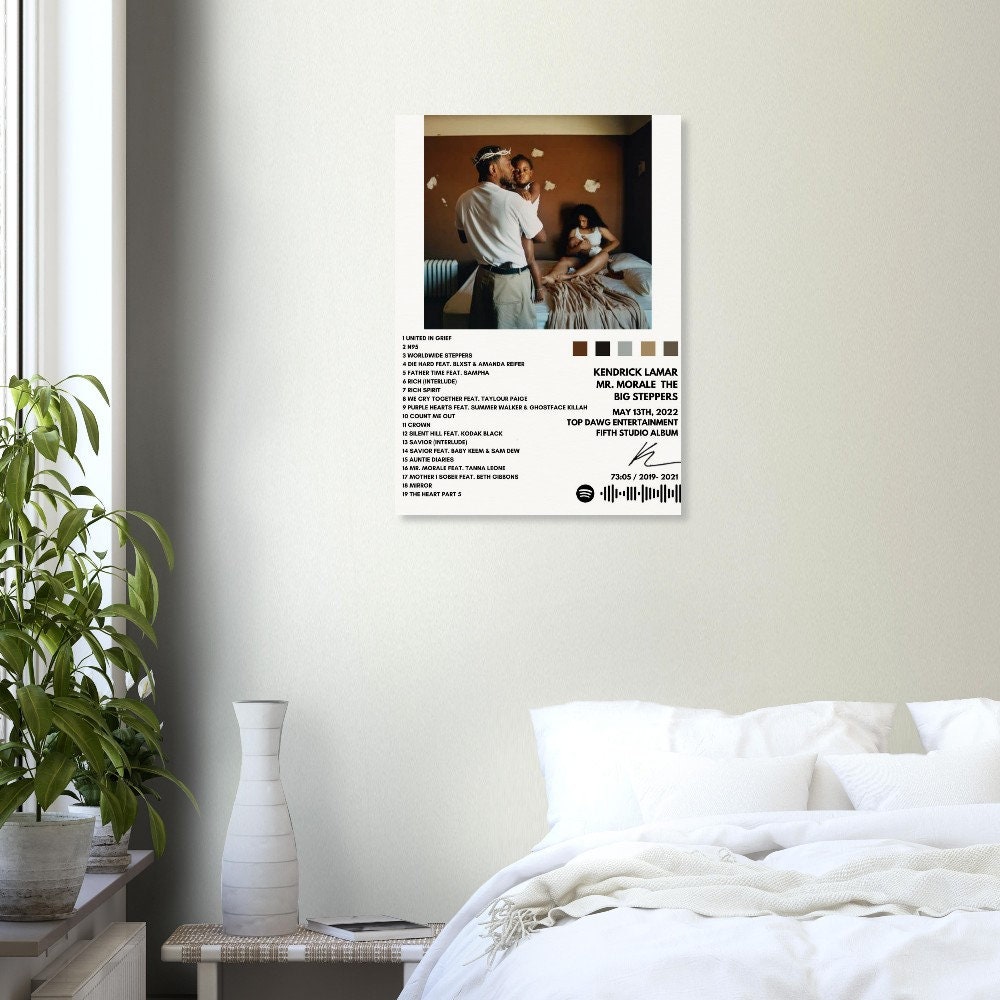 Kendrick Lamar Album Cover Art Custom Spotify Code Poster - Etsy