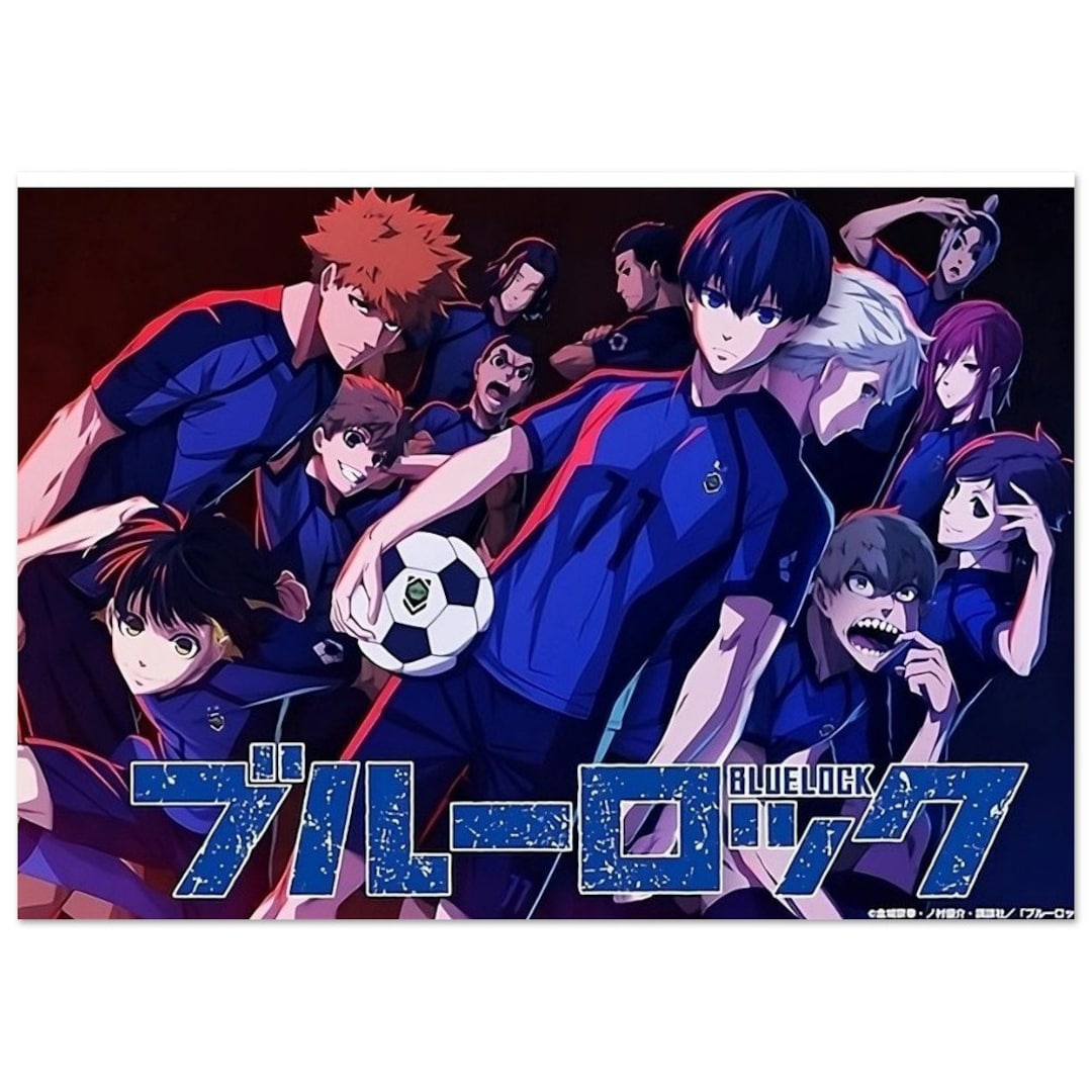 Blue Lock Poster, Anime Poster, Minimalist Anime Poster, Wall Art Decor ...