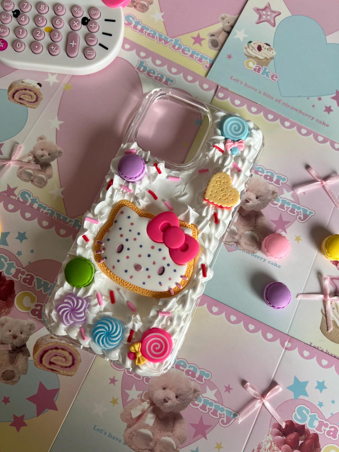 Decoden iPhone Case, Fake Frosted Cake Phone Case, Kawaii Phone Case ...