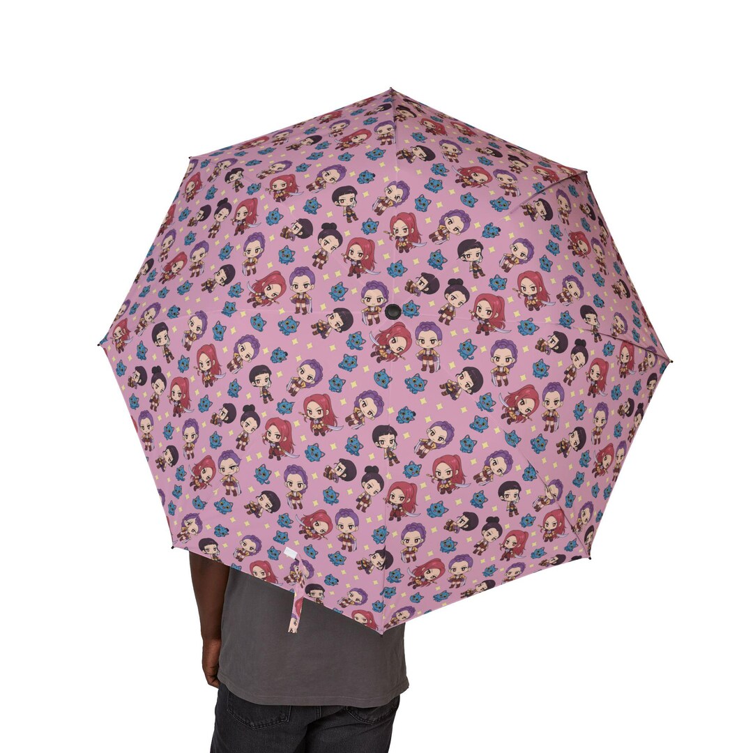 Kpop Demon Hunter Umbrella | Anime Streetwear Umbrella, Foldable Rain ...