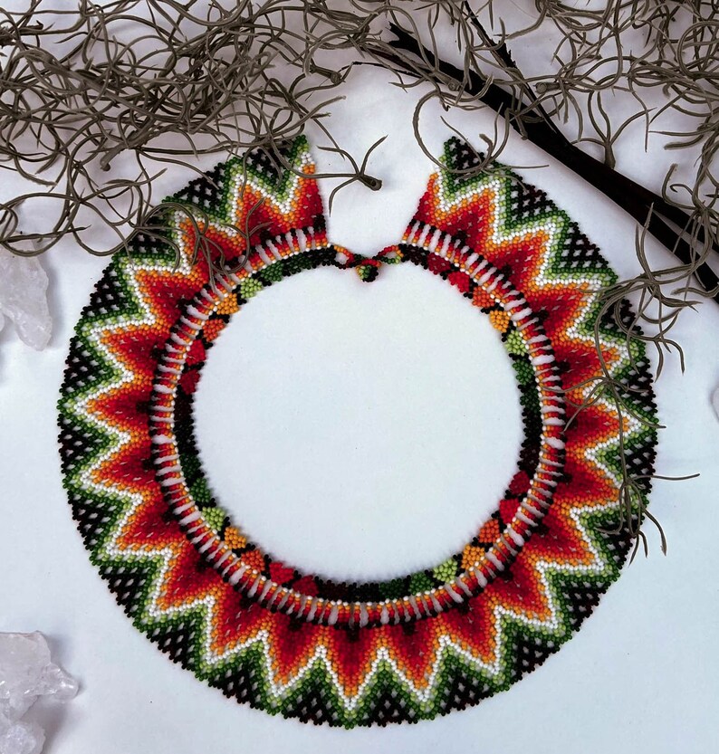 Handmade Traditional Indigenous Embera Chami Beaded Necklace