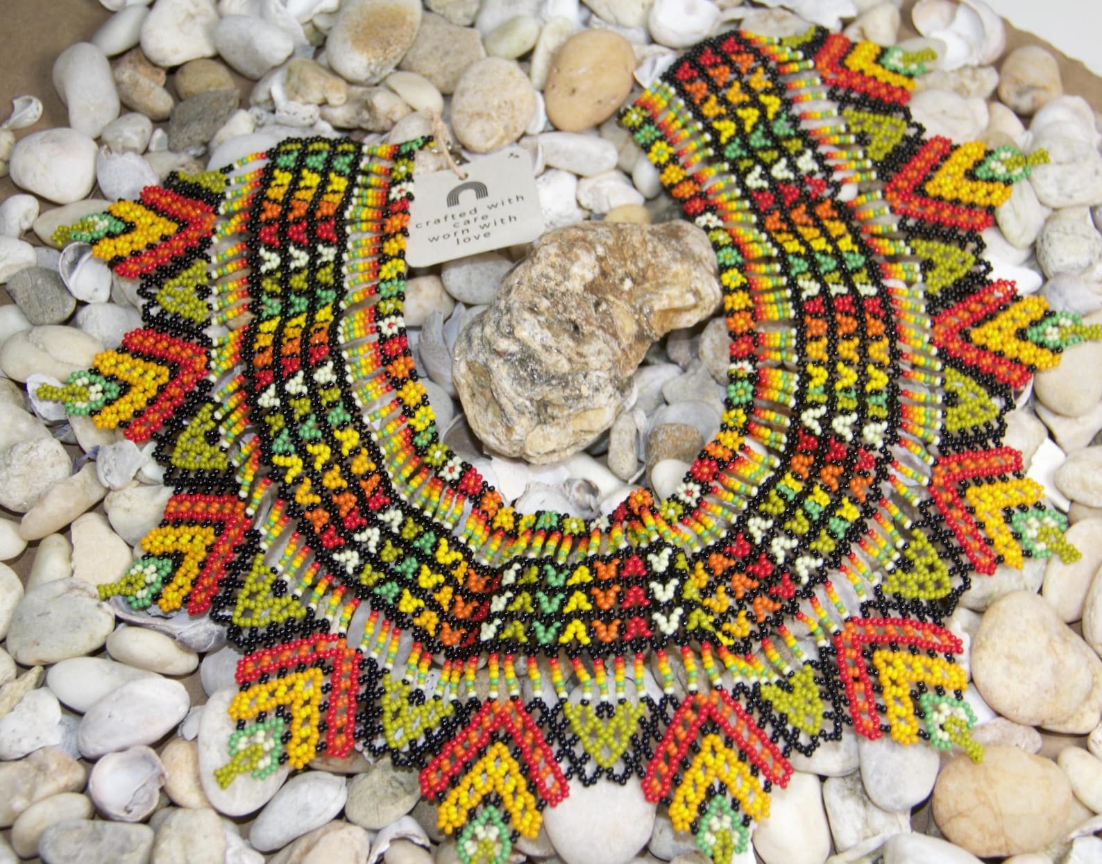 Handmade Traditional Indigenous Embera Chami Beaded Necklace ...