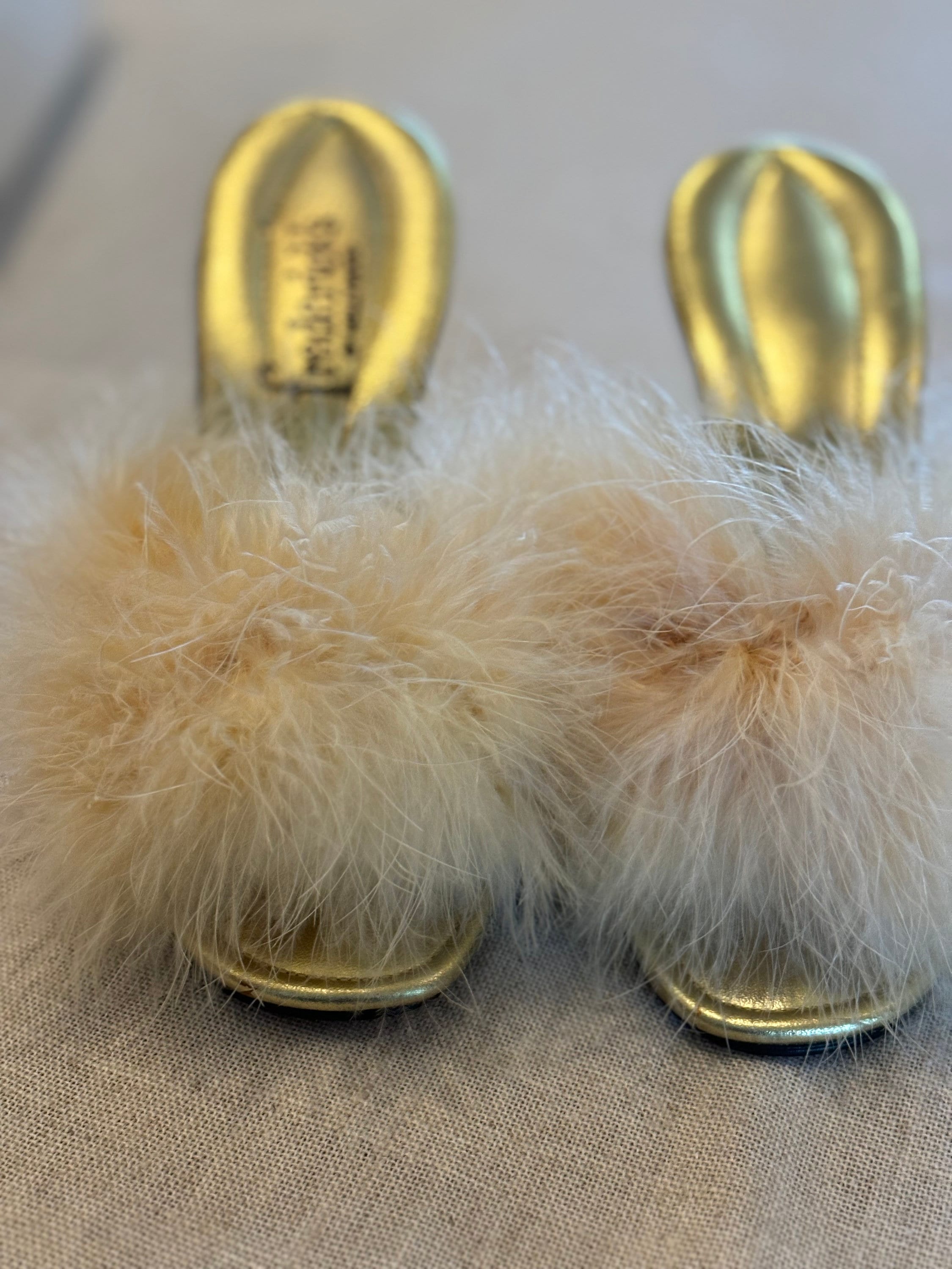 Classic Fredrick's of Hollywood Maribou Feather Shoes - Etsy