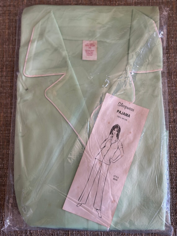 70s Pistachio PJs - Never Out Of Package - Gem