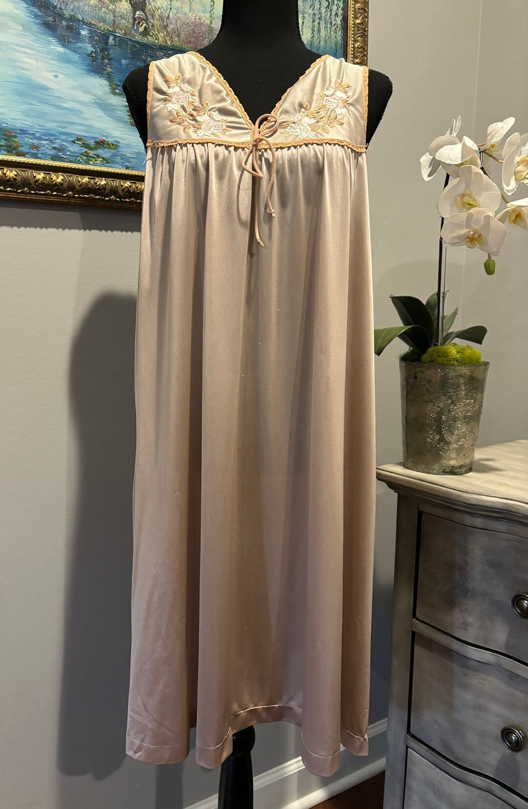 80s Short Lorraine Gown - Etsy