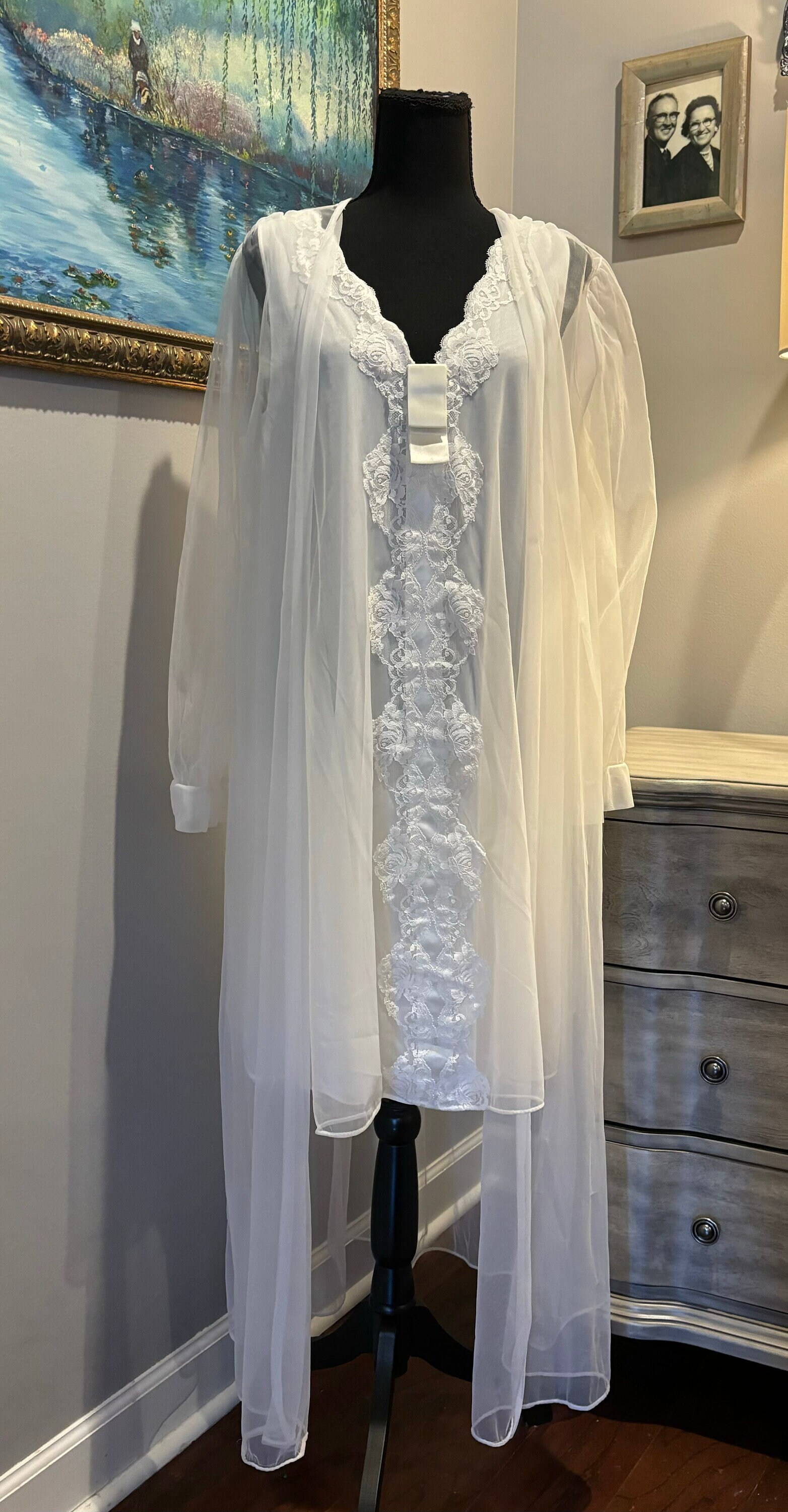 Vintage Peignoir Set Perfect for Brides - Etsy