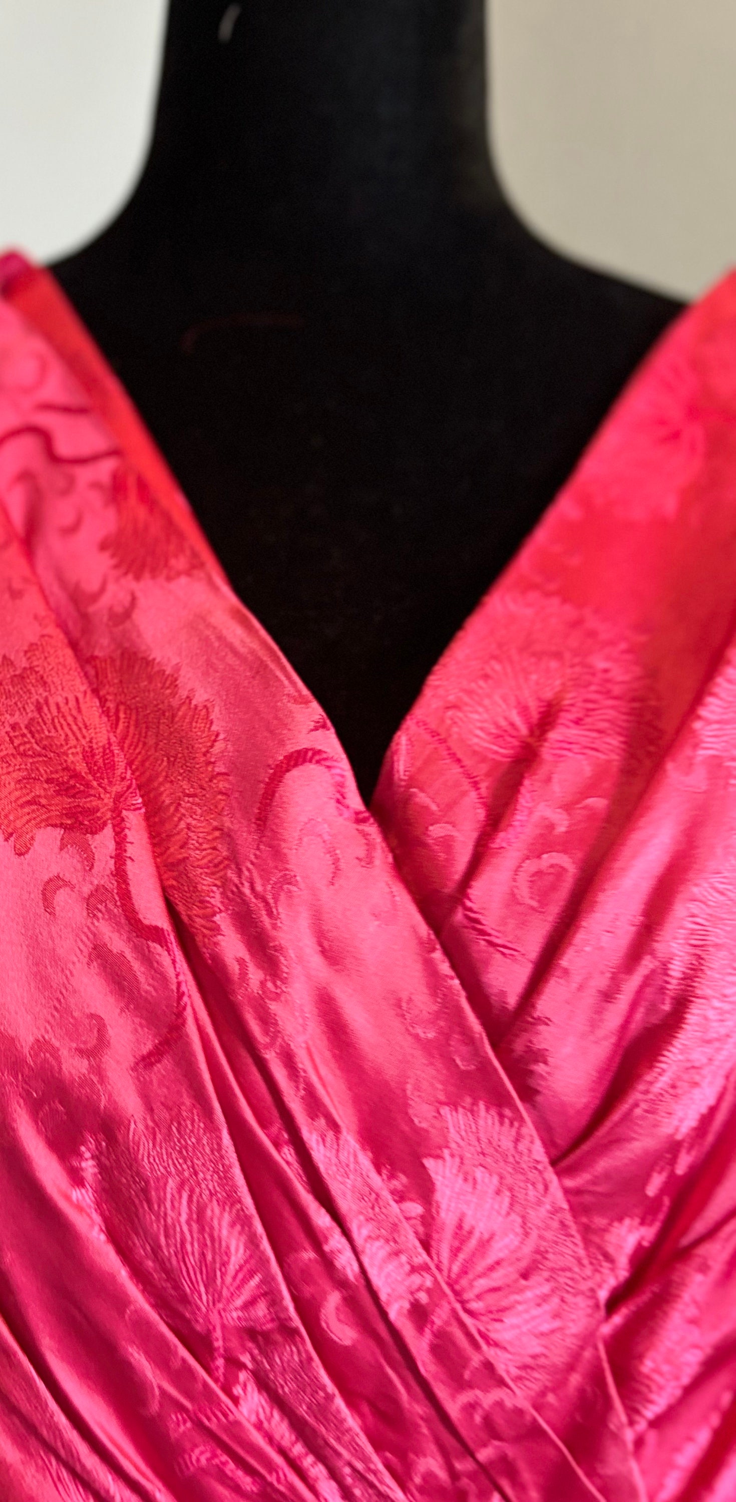 Ceil Chapman Hot Pink Wiggle Dress - Etsy