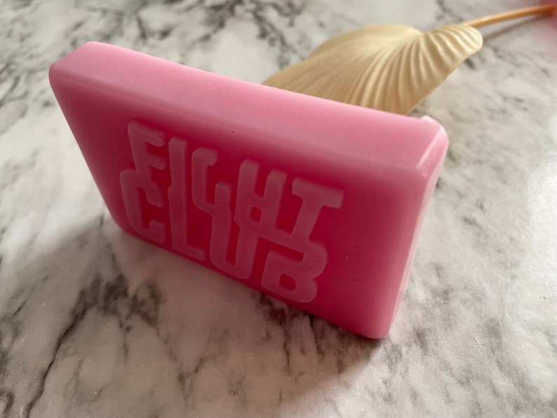Fight Club Bar Soap Handmade | Gift Soap Funny Homemade Pink Fight Club ...