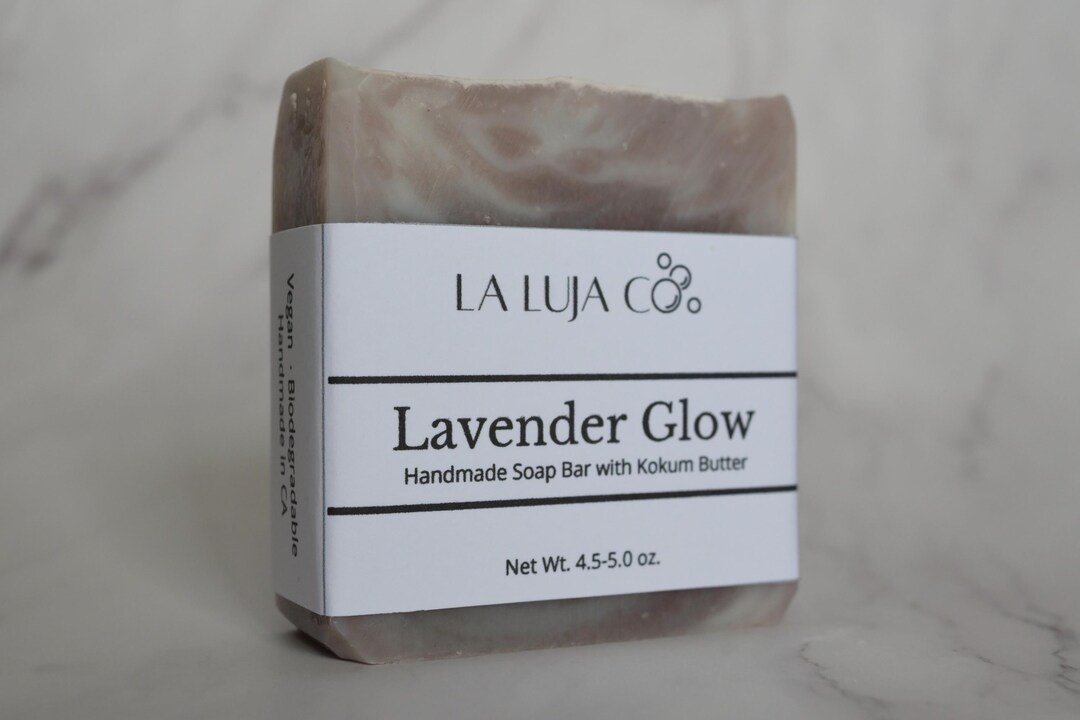 Lavender Kokum Butter Soap Bar: Handmade Vegan Low-waste - Etsy