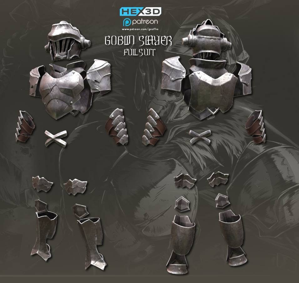 Full Unpainted Goblin Slayer Armor Set Equip Yourself for the Ultimate ...