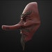Unpainted Japanese Tengu Oni Demon Mask Handcrafted Cosplay Accessory ...