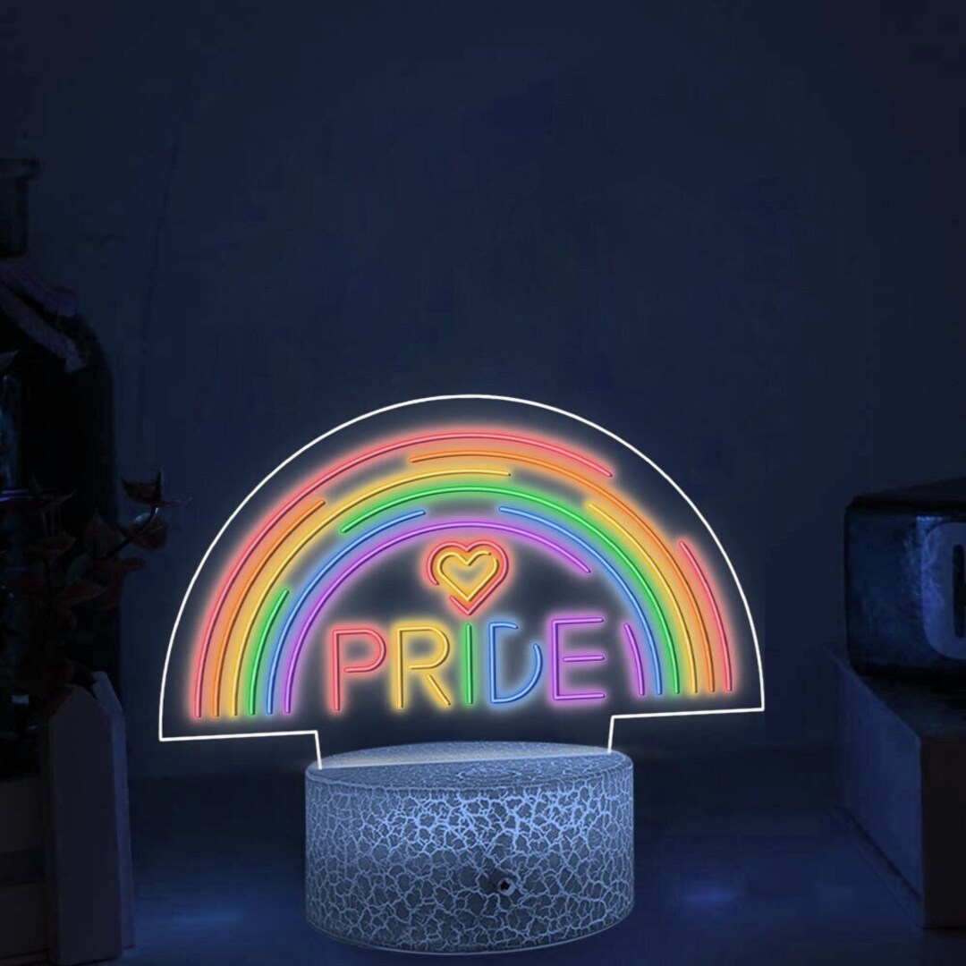 Pride Light LGBT Frame Light Custom LGBT Light Love Always - Etsy