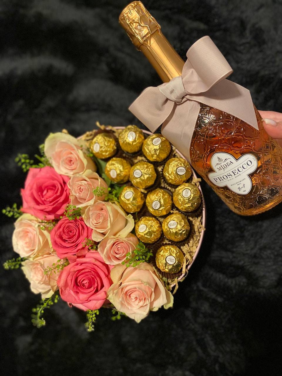 Sweet Box With Fresh Flowers for a Gift - Etsy