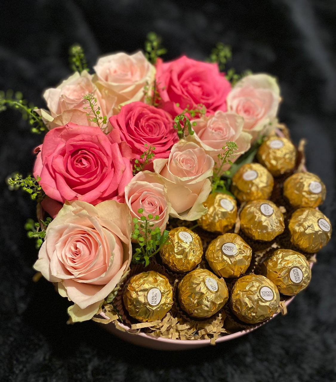 Sweet Box With Fresh Flowers for a Gift - Etsy