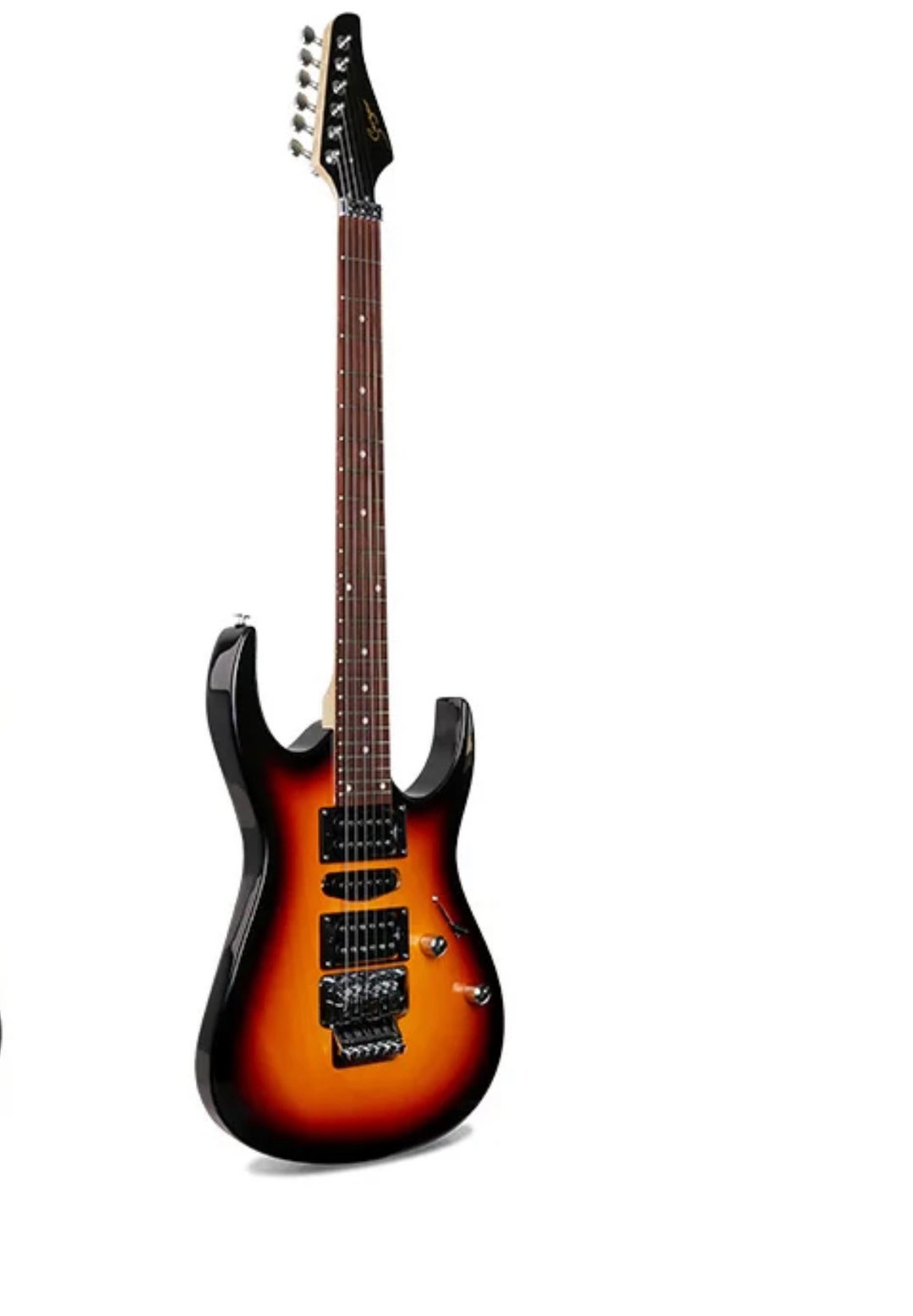Smiger SG5TB ORANGE-BLACK Elect Guitar Kit Whammy Bar Floyd Rose Amp ...