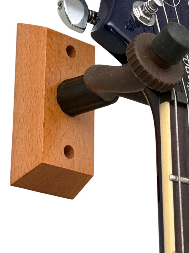 Natural Hand Crafted Solid Wood Wall-mount Wood Instrument Hanger ...