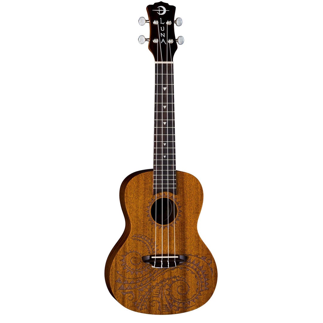 Ukulele Luna UKE TC MAH Uke Tattoo Mahogany Concert W Gig-bag 2024 ...