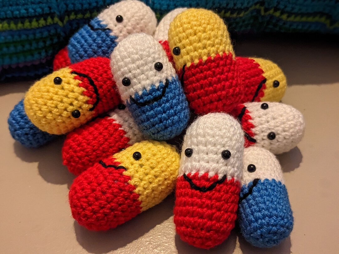 Crochet Happy Pills - Etsy UK