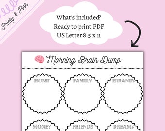 Daily Brain Dump Journal, Digital File, Printable - Etsy