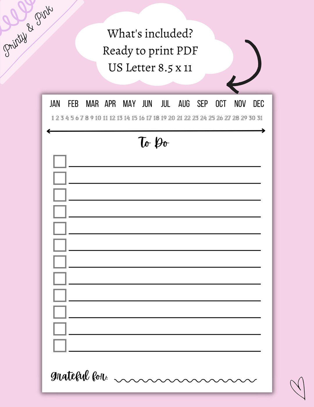 Daily to Do List Printable, Daily Routine Printable, Printable To-do ...
