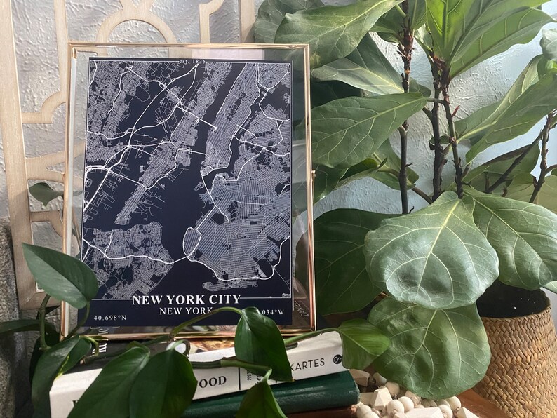 New York City Digital Map - Etsy