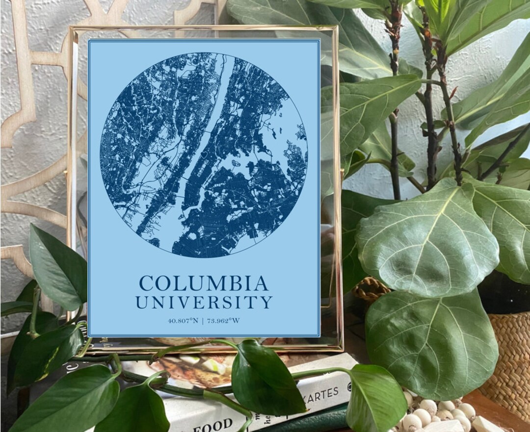Columbia University Digital Circle Maps - Etsy
