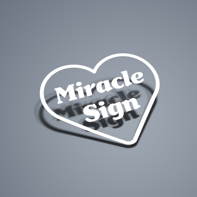 Miracle Sign Decal - Etsy