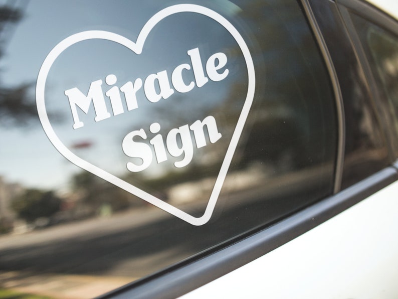 Miracle Sign Decal - Etsy
