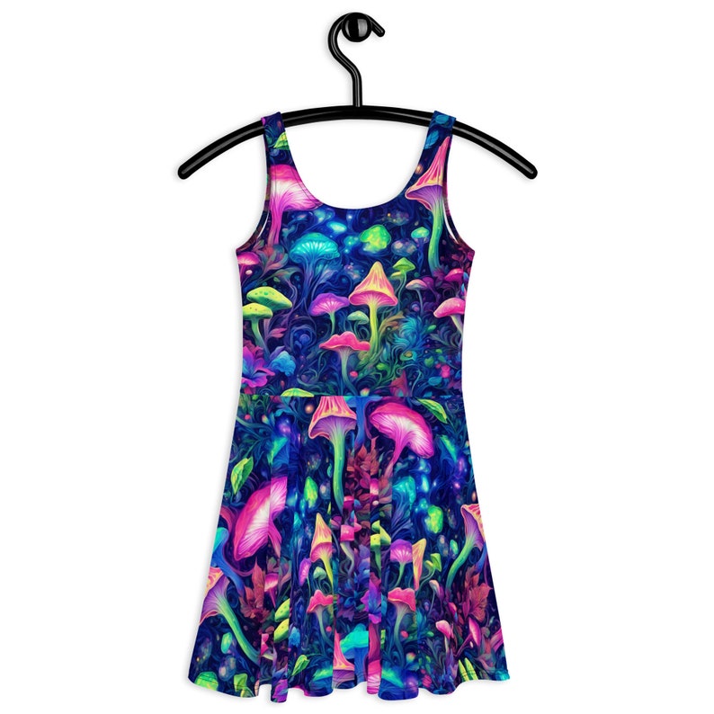 Rave Outfit Festival Outfit Psychedelic Magic Mushroom Dress Festival ...