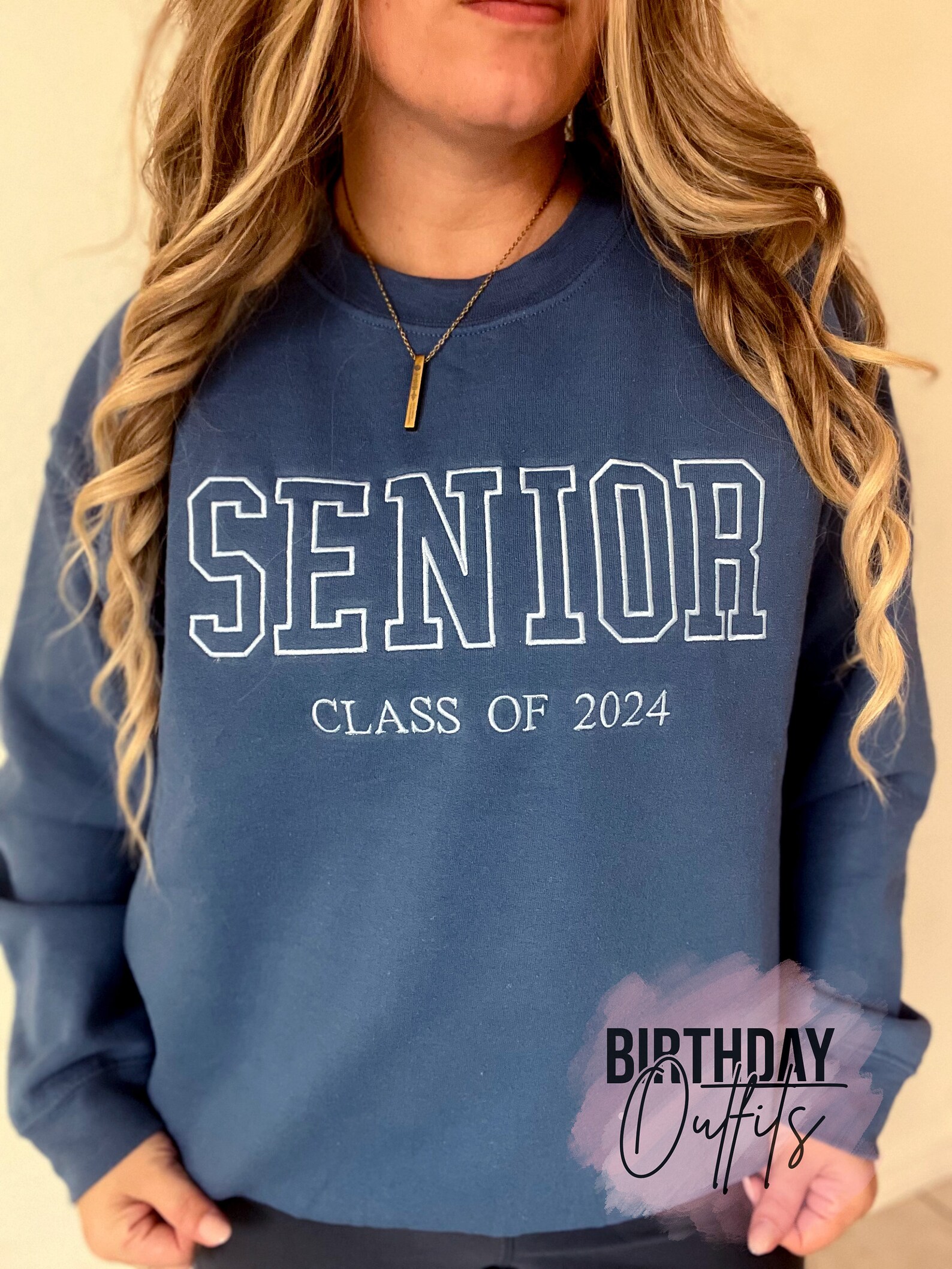 Senior Class of 2024 Embroidered Crewneck - Varsity Crewneck ...
