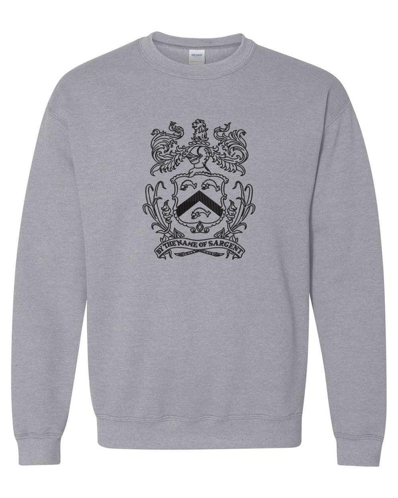 Crewneck With Family Crest - Etsy