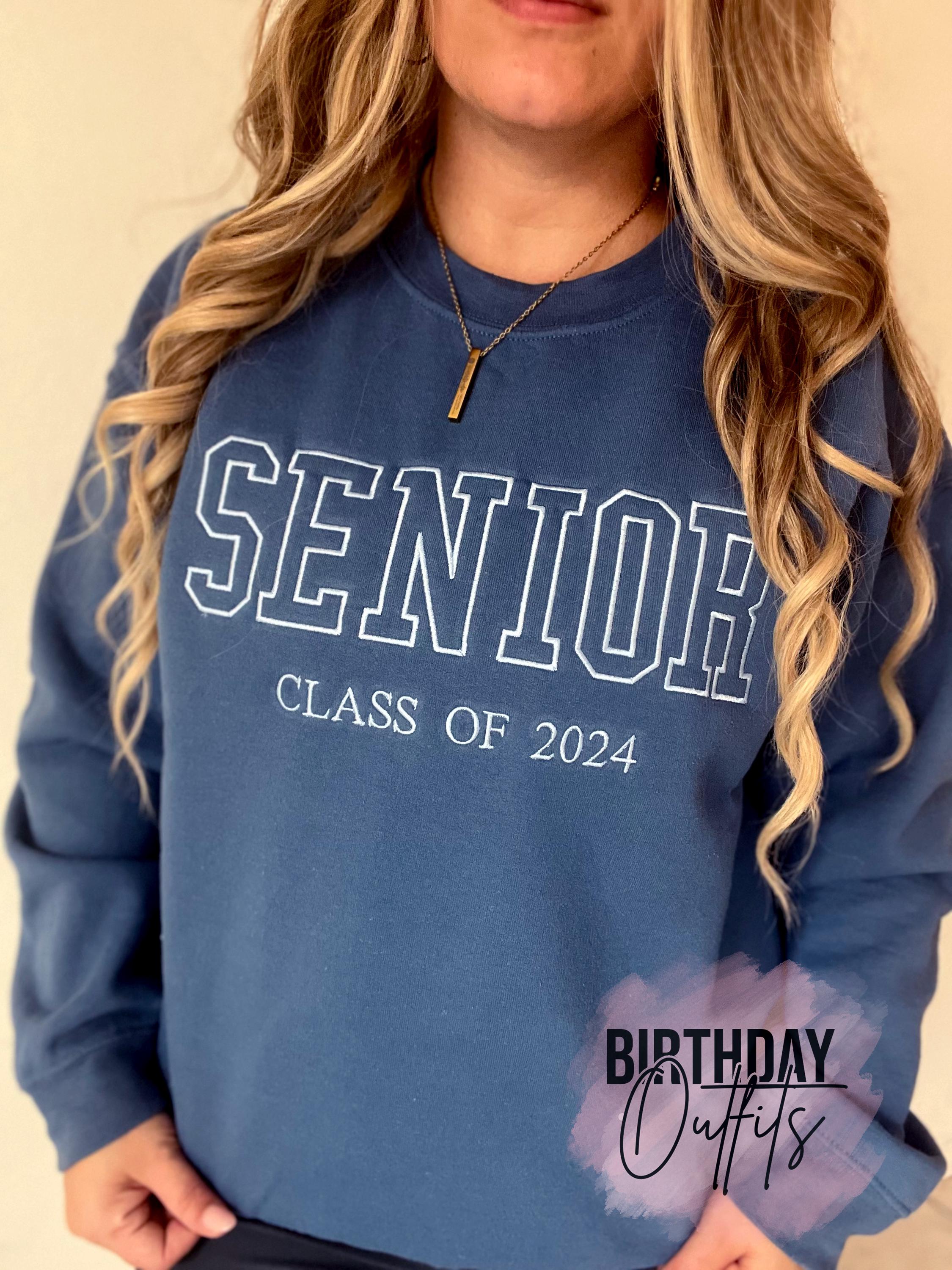 Senior Class of 2024 Embroidered Crewneck - Varsity Crewneck ...