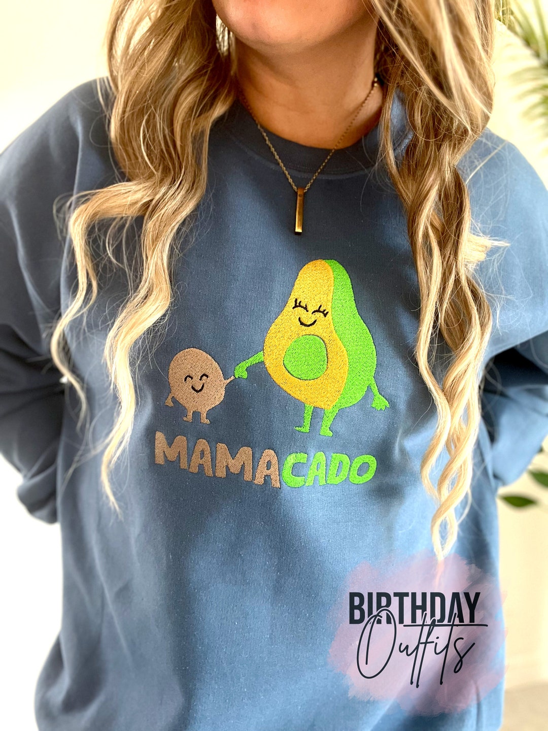 Mamacado Funny Embroidered Crewneck - Embroidery Crewneck - Best Mom ...