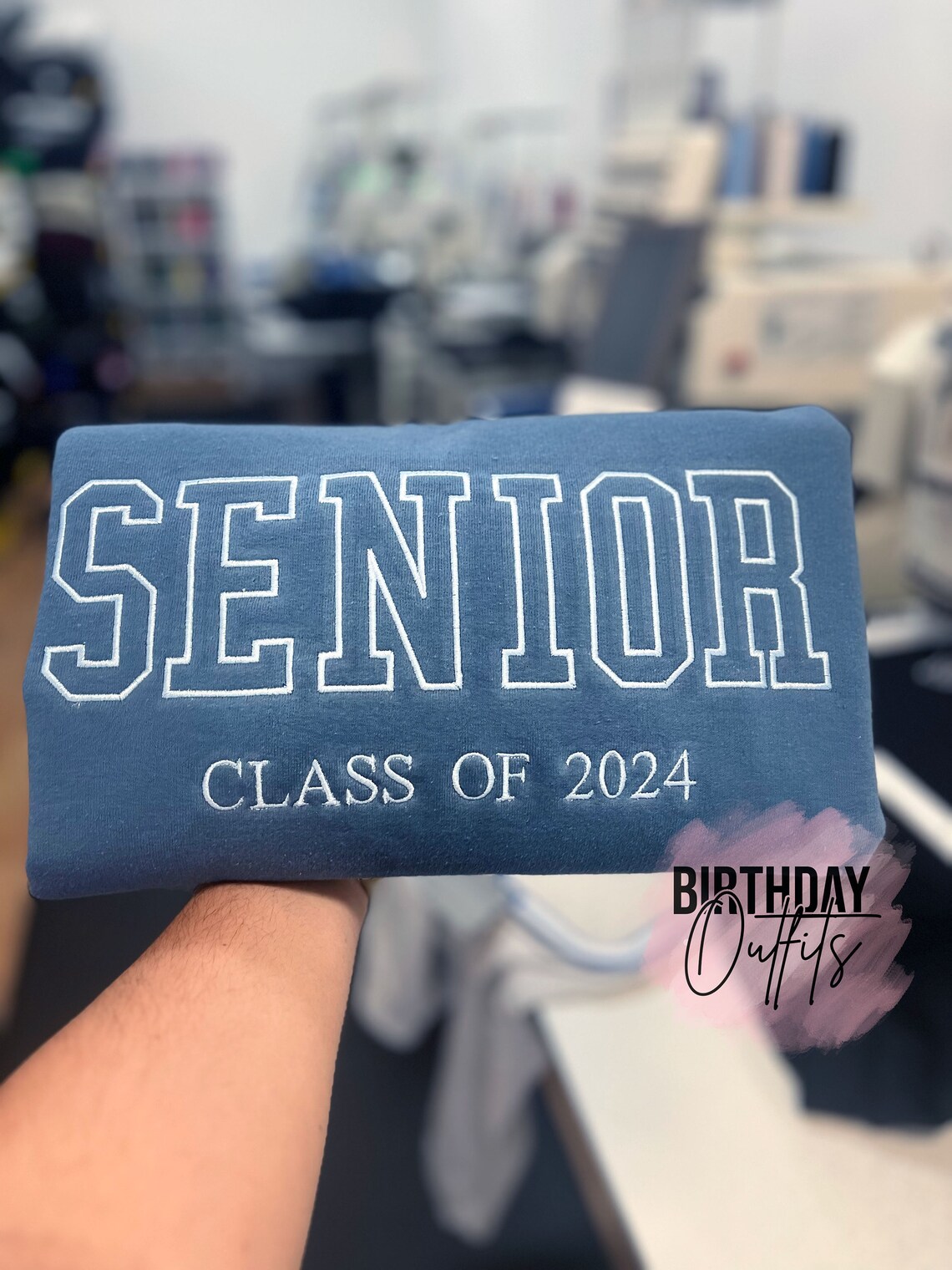 Senior Class of 2024 Embroidered Crewneck - Varsity Crewneck ...