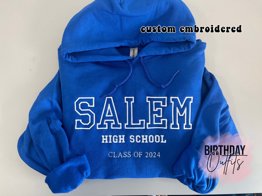 Custom 3 Lines Embroidered Varsity Crewneck - Embroidery Crewneck ...