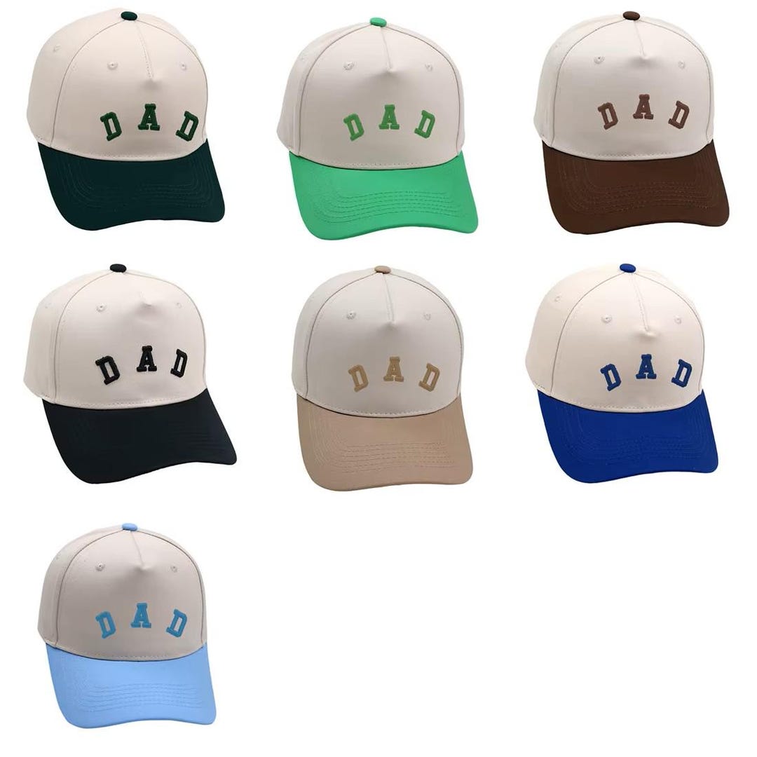 DAD 3D Puff Initial Embroidered Hat, Unique Gift Idea, Custom Five ...