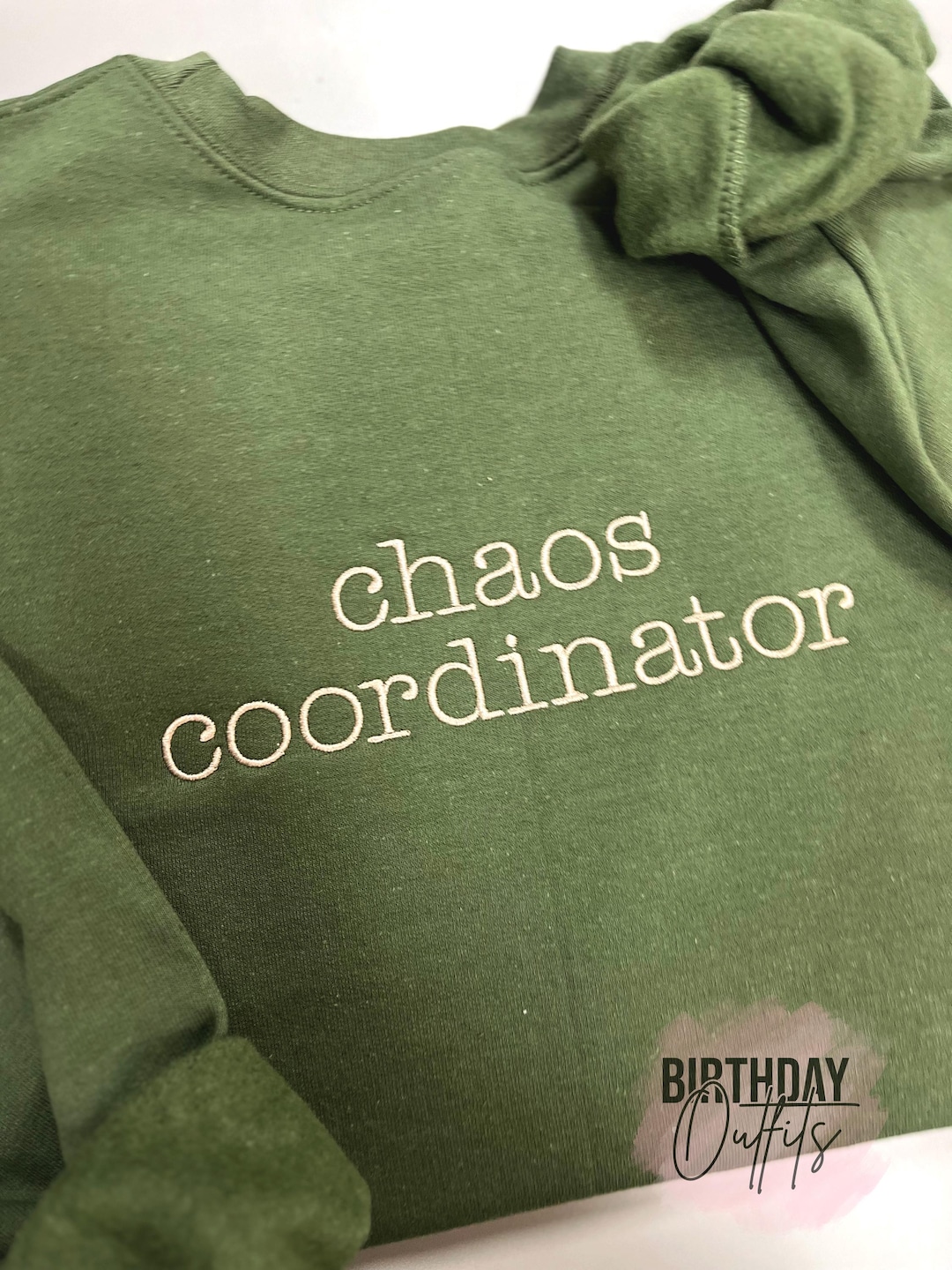 Chaos Coordinator Embroidered Crewneck Sweatshirt, Funny Meme Trend ...