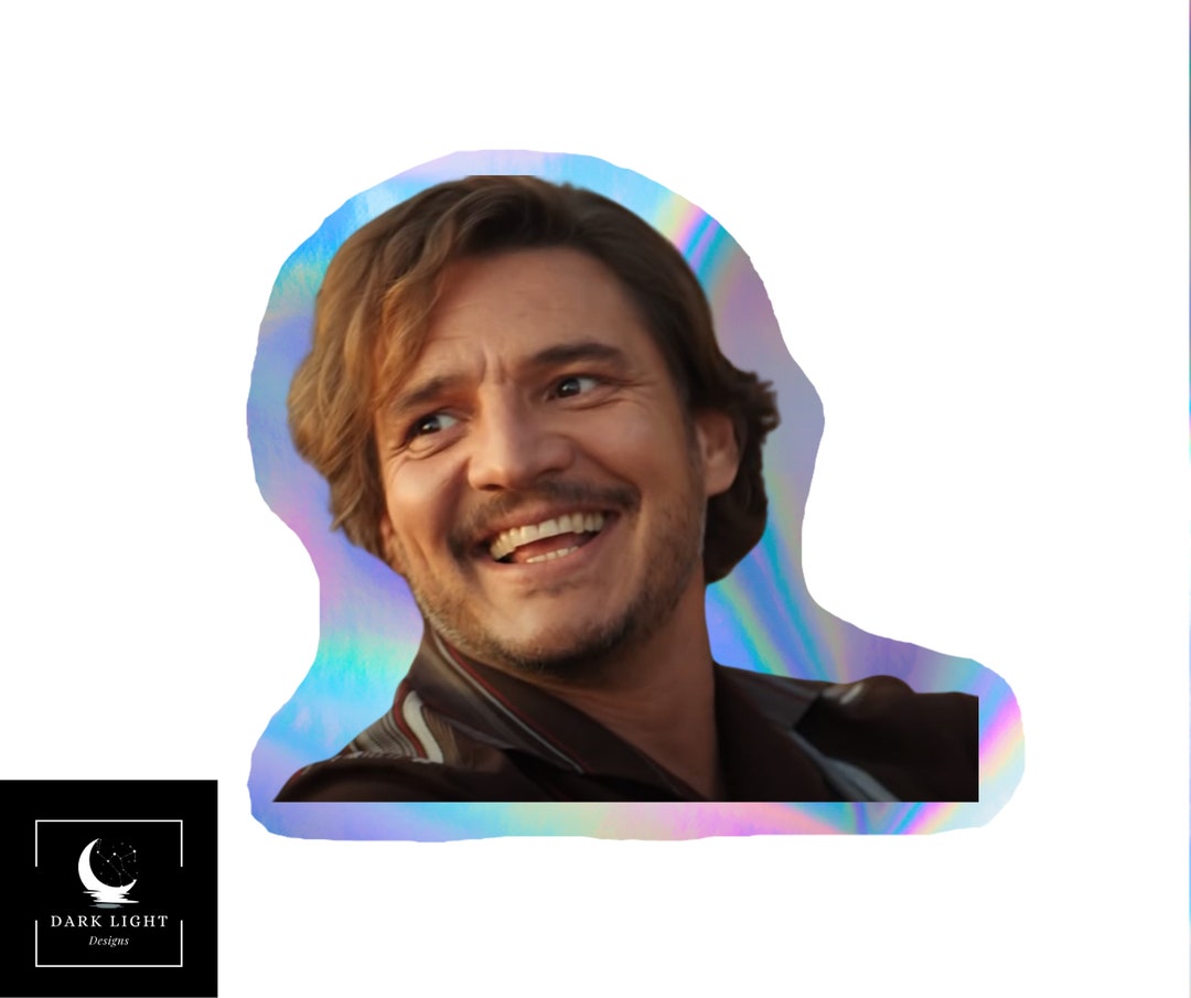 Pedro Pascal Holographic Digital Design - Etsy