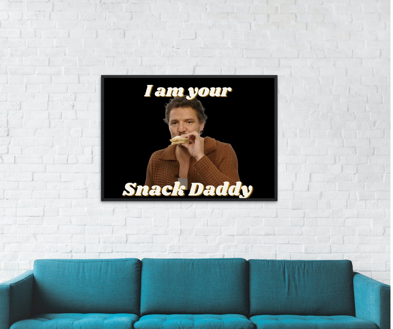Pedro Pascal 'eating a Sandwich Meme' Digital Design - Etsy